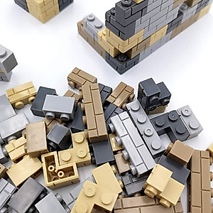 ZHX DIY Block Wall Brick Block City Building Brick Parts and Pieces Compatible with Major Brands Blocks Kid Creative Toys Gifts 120 PCS Multi Color