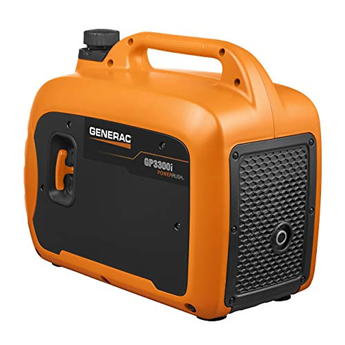 Generac GP3300i 7154 3,300-Watt Gas-Powered Portable Inverter Generator - CARB Compliant - Advanced PowerRush Technology - RV Essentials - Quiet and Compact Solution - Duplex Outlets - USB Ports