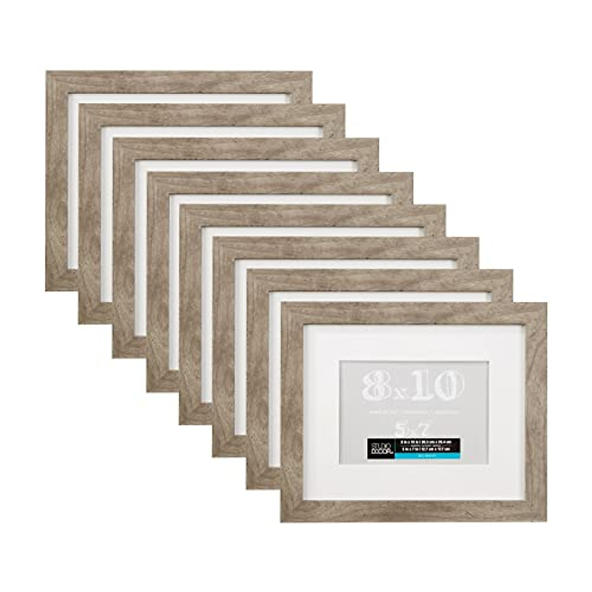 8 Pack: Gray Belmont Frame With Mat by Studio Décor®