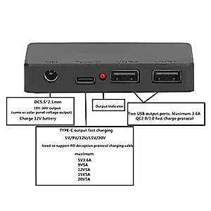 Solar Charger Regulator Solar Panel Controller Dual USB 18V Folding Charging Panel Controller for Phone PC