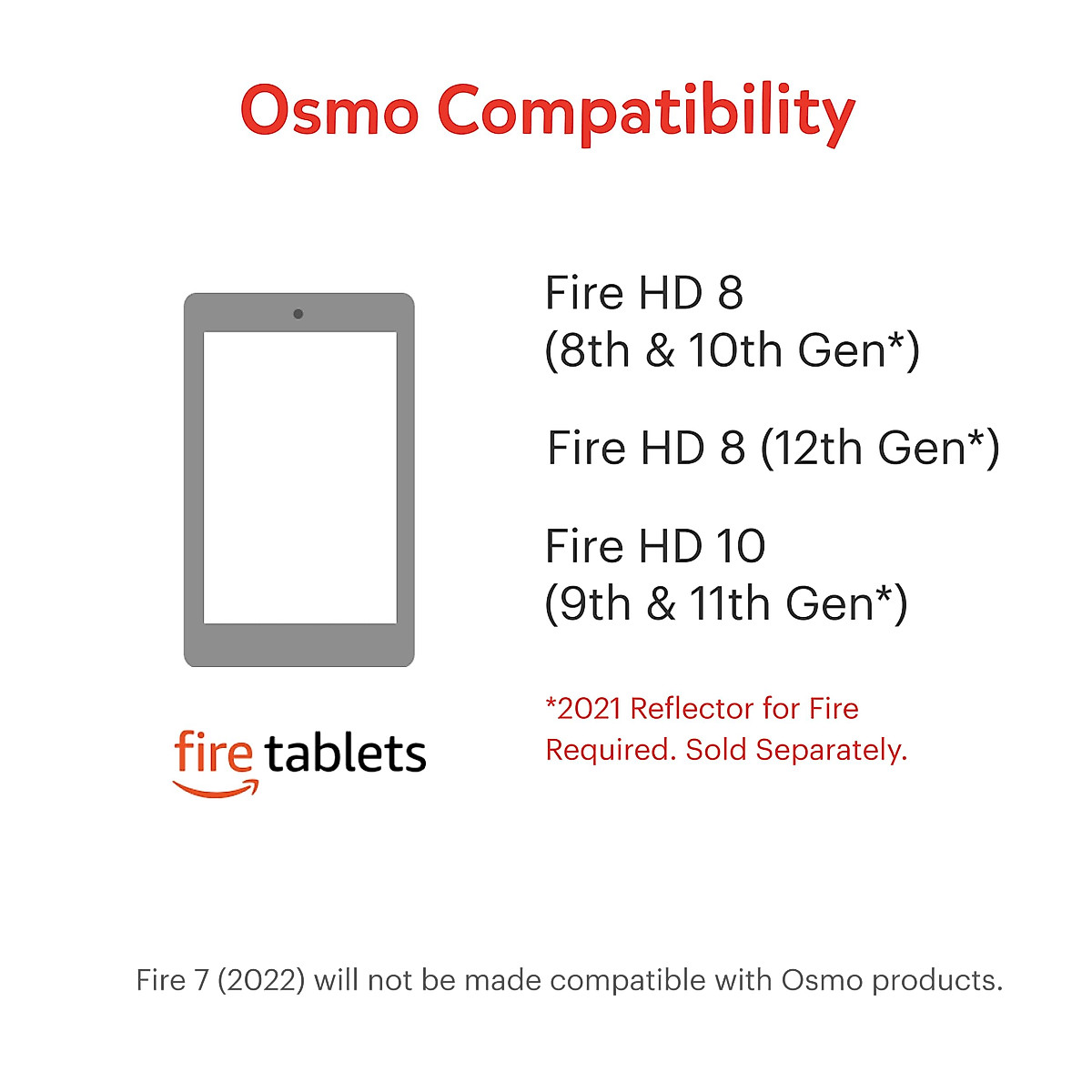 Osmo - Base for Fire Tablet - Educational Learning Games for Boys & Girls-Physics, Drawing & more-STEM Toy Gifts for Kids-Ages 3 4 5 6 7 8 9 10 11 (Osmo Fire Tablet Base Included - Amazon Exclusive)