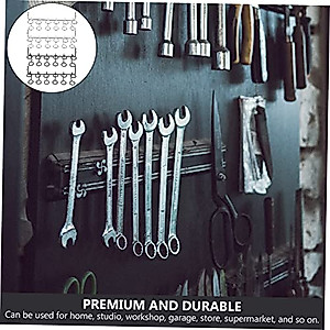 Outanaya 4pcs Pegboard Screwdriver Holder Pegboard Drill Wall Mounted Tool Storage Organizer Hand Tools Organizer Screwdriver Organizer Pegboard Tool Organizers Peg Board Stainless Steel