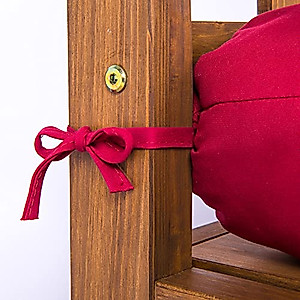 Hruile Replacement Cushion for Outdoor Patio Swing, 2-3 Seater Bench Cushion with Backrest, 3 Inch Thick Seat Cushion Sofa Pad