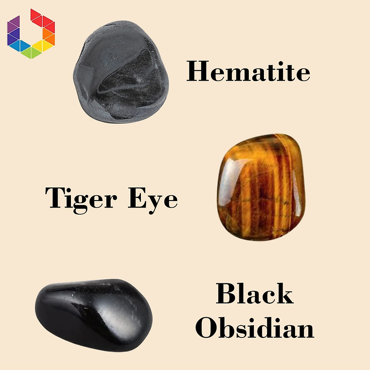 Handmade Bracelets for Women, Men Triple Protection Bead Bracelet -10 mm Hematite, Black Obsidian, Tiger Eye Jewelry Protection - Healing Stone Bead Bracelets for Women and Men Black Obsidian Bracelet