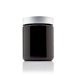 Infinity Jars Silver Collection 250 ml (8.5 fl oz) Black Ultraviolet Screw Top Jar