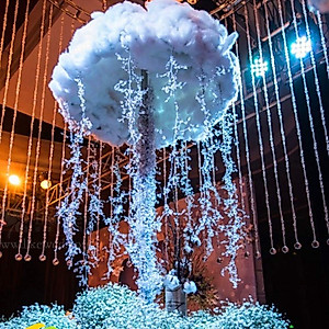 DONGKER Crystal Garland, Beads Garland Acrylic Beaded String Garlands Wire Garland Crystal Bead Strands for Wedding, Birthday Party Decorations