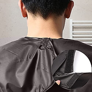 2 PACK Beard Apron Bib for Men, Stocking Stuffers Christmas Gifts for Men, Beard Shaving Catcher Apron Non-stick Beard Shaving Bib Trimming Grooming Bib kit with 2 Suction Cups (Black+White)