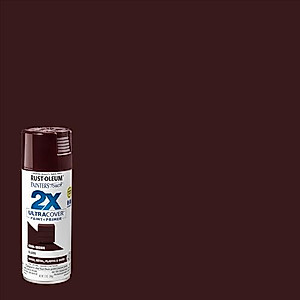 Rust-Oleum 334038 Painter's Touch 2X Ultra Cover Spray Paint, 12 oz, Gloss Kona Brown
