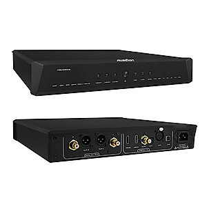 Musician Aquarius R2R DAC HiFi Mid-Range Decoder Balanced DAC USB/Opt/Coax/2 x IIS/AES Input RCA/XLR Output Home Audio Desktop DAC (Black)