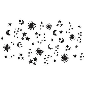 Wall Pops DWPK3757 See The Stars Art Kit Wall Decal, Blacks