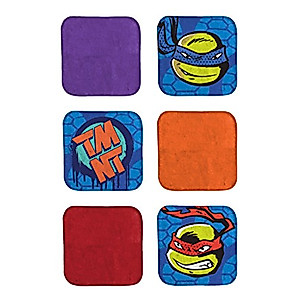 Jay Franco Teenage Mutant Ninja Turtles 6 Piece Cotton, Ooze Washcloth Set