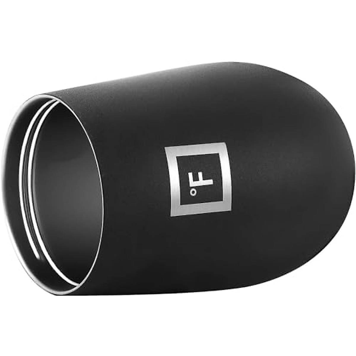 IRON °FLASK Insulated Wine Tumbler with Lid w/Leak-Proof Lid - Keeps Drinks Hot & Cold w/Double Walled, Vacuum Stainless Steel Exterior - Travel Cup - Midnight Black, 14 Oz, 2 pack