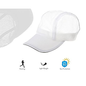 Beautifully Warm Backless Hat – Quick Dry Baseball Sport Hat for Women (White)