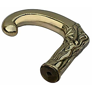 R S E Solid Brass Handle Trunk Beautiful Handle Cane for Wooden Walking Stick Shaft