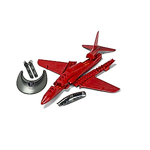 Airfix Quickbuild RAF Red Arrows Hawk Snap Together Plastic Model Kit J6018, Red & Black, 10 x 6 x 2 inches