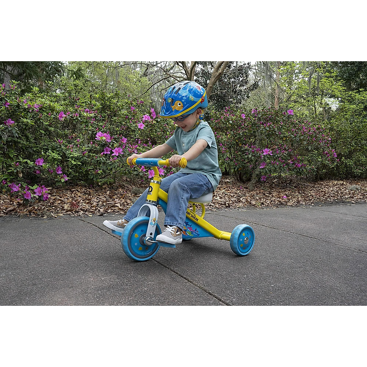 Dynacraft Baby Shark 10" Trike for Kids – Fun and Colorful Design, Sturdy and Safe, Perfect for Toddlers Learning to Ride, Easy to Assemble