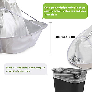 woniutch Hair Cutting Capes Umbrella for Adults, Barber Cape Cloak Cape for Home and Salon Use, Keep Hair Off Clothes and Floor