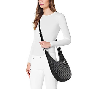 Michael Kors Micro Stud Rhea Slouchy Leather Bag New