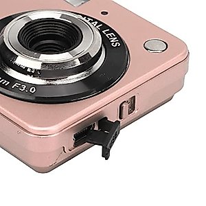 4K Digital Camera, 2.7in LCD Display, Vlogging Camera, 8X Zoom, 48MP, Rechargeable Mini Camera, with Fill Light, Anti Shake, for Photography Continuous Shooting (Pink)