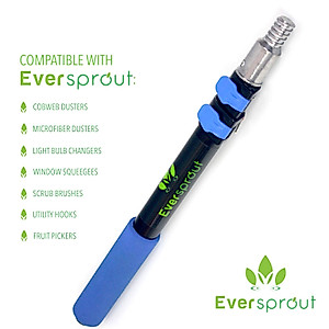 EVERSPROUT Telescoping Boat Hook | Floats, Scratch-Resistant, Sturdy Design | Durable & Lightweight, 3-Stage Anodized Aluminum Pole | Threaded End for Boating Accessories