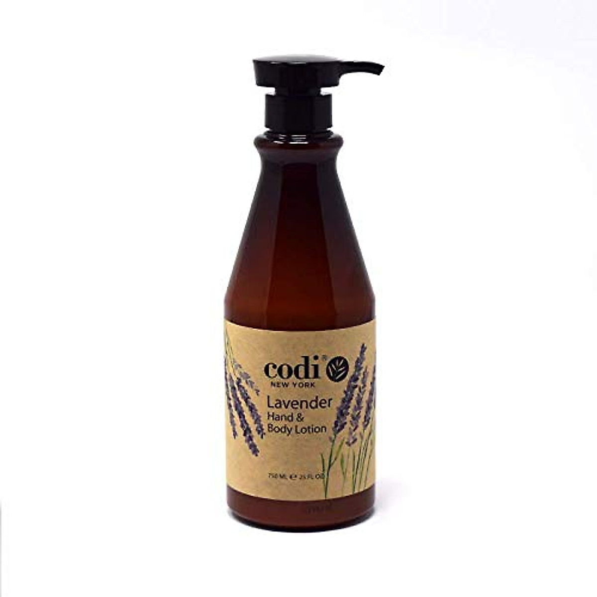 CODi Lavender Lotion - Lavender Body and Hand Lotion for Women and Men - Lavender Body Lotion with True English Lavender Scent - Less Greasy and Quick Absorbent - 1 750ml Bottle and 2 100ml Tubes