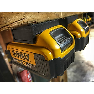 Battery Mount Adapter Dock Holder Compatible with Dewalt 20v Batteries.