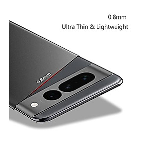 Bastmei Google Pixel 7 Pro 5G Case (2022) - Ultra-Light, Slim Camera Protection Hard PC Cover - Gravel Black