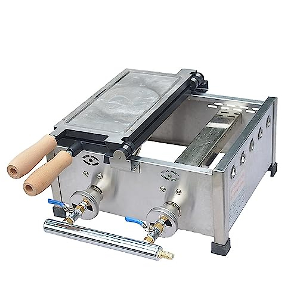 3 Pcs Gas Taiyaki Making Machine,Commercial Waffle Taiyaki Maker Machine,LPG gas Nonstick Waffle Maker,Fish Shaped Waffle Machine for Bakery,Restaurant,Home,etc.