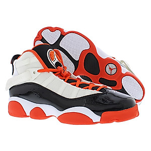 Jordan Boy's Rings (Big Kid) White/Team Orange/Black/Sail 6.5 Big Kid M
