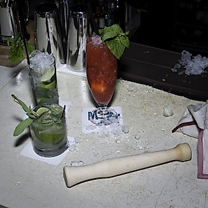 Fletchers' Mill Muddler, Cocktail Muddler, Solid Wood, Ideal Bartender Tool for Old Fashioned, Mojitos - 11 Inch