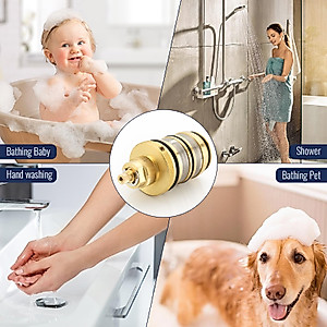 Thermostatic Mixing Valve Cartridge for Rohl C7912, Thermostatic Shower Valve Cartridge Replacement Plumbing Part for Concealed Shower Valve