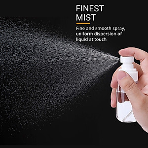 RELANOR Pack 2 Small Spray Bottle Travel Size 2oz/60ml - Fine Mist Mini Empty Spray Bottles - Leak Proof - for Toners, Face & Hair Mist