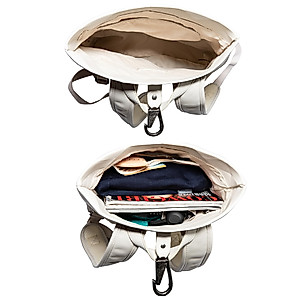 Milan Chiva Geometric Backpack Purses for Women Holographic School College Anti-Theft Travel Rucksack Ladies Shoulder Bookbag MC2-1022BG, Beige