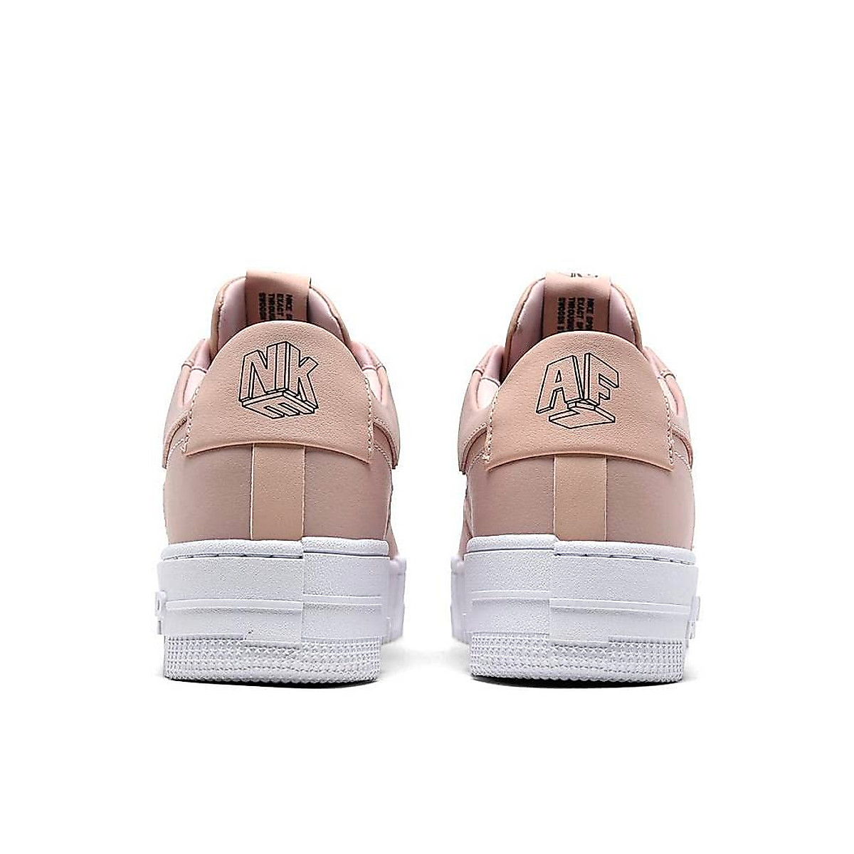 Nike Women's Air Force 1 Pixel Casual Fashion Sneaker Ck6649-001, Particle Beige/Particle Beige-black, 8