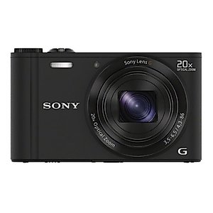 Sony DSC-WX300/B 18.2 MP Digital Camera with 20x Optical Image Stabilized Zoom and 3-Inch LCD (Black)