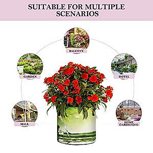 xigua 5 Gallon Plant Grow Bags with Strap Handles,Heavy Duty Thickened Nonwoven Aeration Fabric Pots Durable Container for Garden, Bamboo Stalks Candle and Basalt Stones