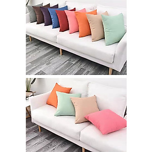 Heavyoff Pack of 2 Outdoor Waterproof Pillow Covers Decorative Throw Pillow Covers Furniture Cushion Cases Spring for Chair Patio Garden Couch Tent Balcony Sofa, Black, 28"x28"