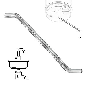 Garbage Disposal Wrench, Garbage Disposal Allen Wrench Tool Compatible with InSinkErator Garbage Disposal Used To Un-Jam/Food Garbage Disposal, Garbage Disposal Repair, Silver