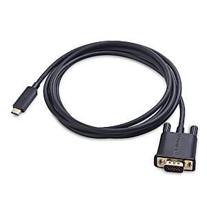 Cable Matters USB C to VGA Cable (USB-C to VGA Cable) 6 ft - Thunderbolt 4 / USB4 / Thunderbolt 3 Port Compatible with MacBook Pro, Dell XPS 13, 15, HP Spectre x360, Surface Pro, Yoga 910 and More