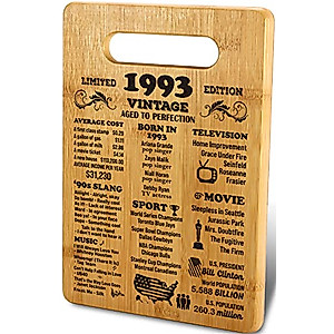 BackURyear 30th Birthday Gifts for Women, Men, Friends, Thirty Birthday Gifts, 30 Years Old Gifts, 30th Birthday presents, 30th Birthday Decorations Party Supplies, 30th Cutting Board Gifts