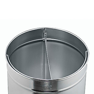 WESCO Push Two 175861-20 Double Push Bin & Metal Liner, 13.2 gal (50 L)