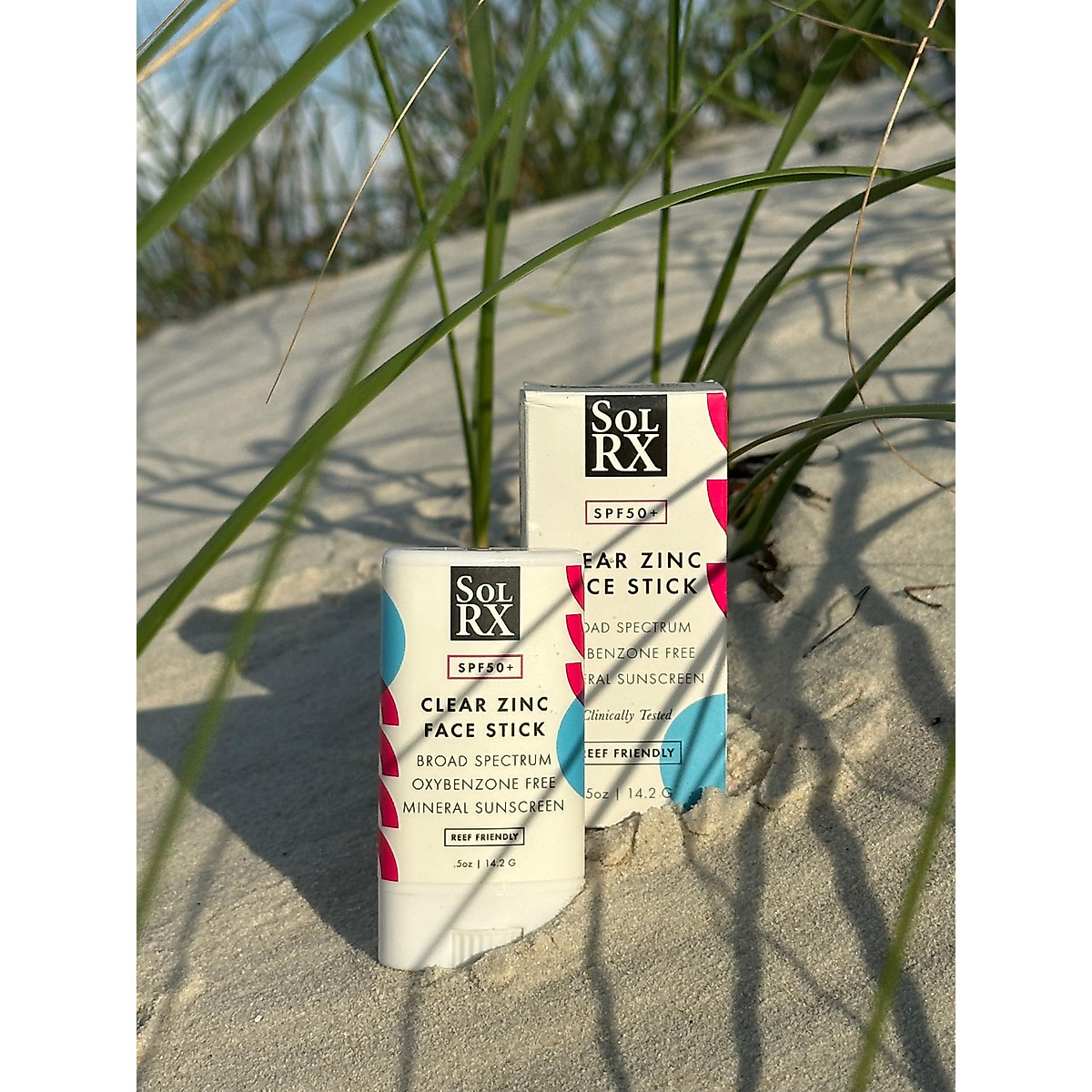 SolRX MINERAL SPF 50 Sunscreen Stick for Face - Zinc Oxide Sunsceen Stick, Clear, Non-Greasy