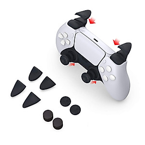 DaMohony 8-in-1 PS5 L2 R2 Trigger Extenders 4pcs Controller Thumbstick Caps PS5 Accessories for PS5 Controller