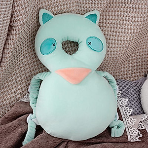 XIGUI Baby Head Protector, Toddlers Head Safety Pad Cushion, Adjustable Toddlers Head Safety Pad Cushion Backpack, Baby Back Protection for Crawling & Walking, for Age 4-24Months (Coon)