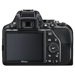 Nikon D3500 DSLR Camera Kit with 18-55mm VR Lens+ 64GB Memory + Back Pack Case + Tripod, Lenses, Filters, & More (28pc Bundle) (Renewed)