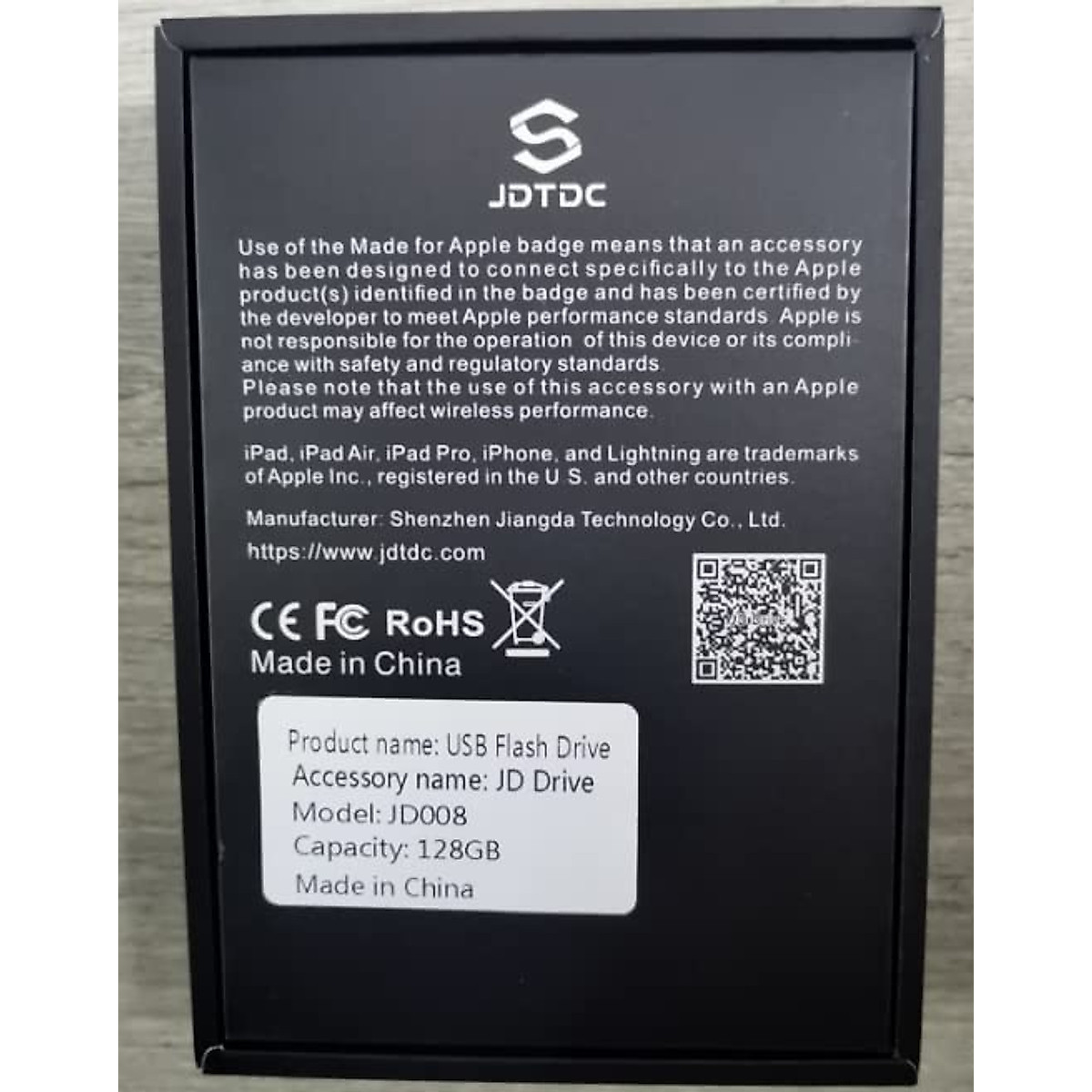 JSL JDTDC MFi Certified 128GB iPhone-16-Photo-Stick USB C & Lightning Flash Drive for iPhone 16/15/14/13/12 Thumb-Drive-for-iPad-Memory External-Storage-Android-Photo-Backup iPhone-Photo-Tansfer-Stick