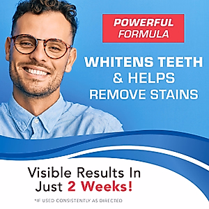 Plus White Xtra Whitening Toothpaste - Removes Tough Stains from Coffee, Smoking, Wine & More - Anti-Cavity, Plaque & Tartar Control (Cool Mint Gel, 3.5 oz)