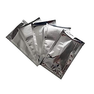 (50) 6”x10” SteelPak Textured/Embossed Mylar Aluminum Foil Vacuum Sealer Bags – Quart Size Hot Seal Commercial Grade Food Sealer Bags for Food Storage and Sous Vide (50, 6x10)