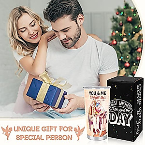 Jucham Father's Day Gifts for Husband, 20oz Stainless Steel Vacuum Insulated Tumbler Travel Coffee Mug - Birthday Day Gifts, Christmas Gifts, Valentine's Day for Men - Dishwasher Safe