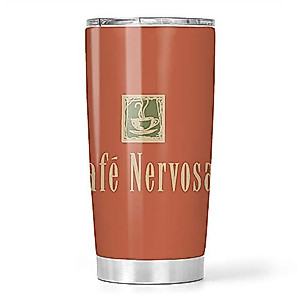 Cafe Nervosa Sign Frasier Seattle Stainless Steel Tumbler 20oz Travel Mug